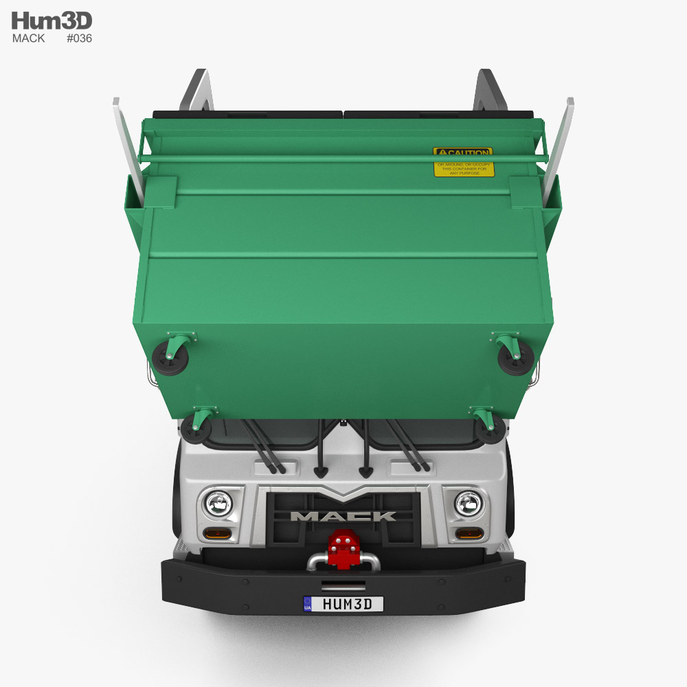 Mack TerraPro MRU613 Garbage Hercules Truck Dumpster 2020 3D model ...