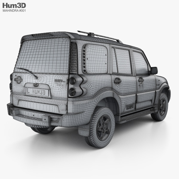 Mahindra Scorpio 2014 3D model - Download Crossover SUV on 3DModels.org