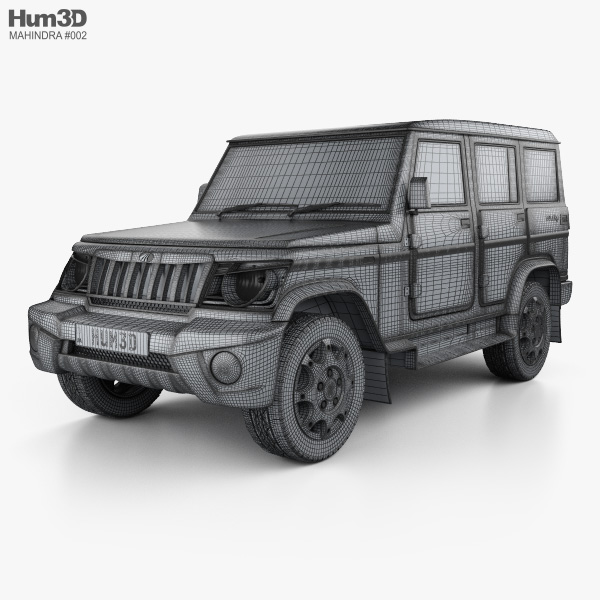 Mahindra Bolero 2014 3D model - Download Crossover SUV on 3DModels.org