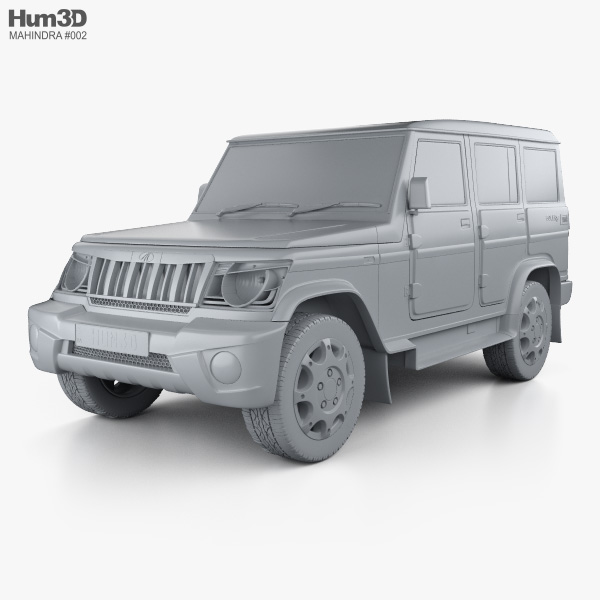 Mahindra Bolero 2014 3D model - Download Crossover SUV on 3DModels.org