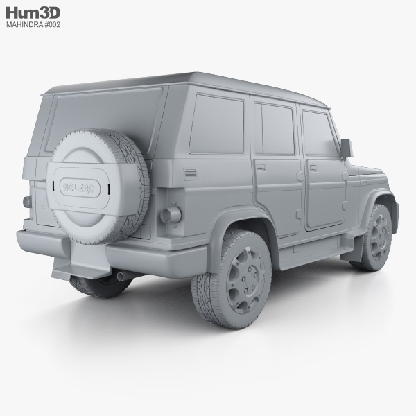 Mahindra Bolero 2014 3D model - Download Crossover SUV on 3DModels.org