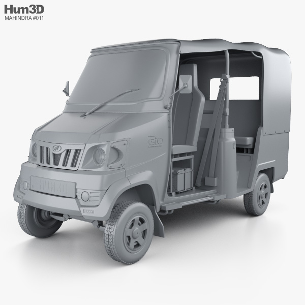 Mahindra Gio Compact Cab 2015 3D model - Download Van on 3DModels.org