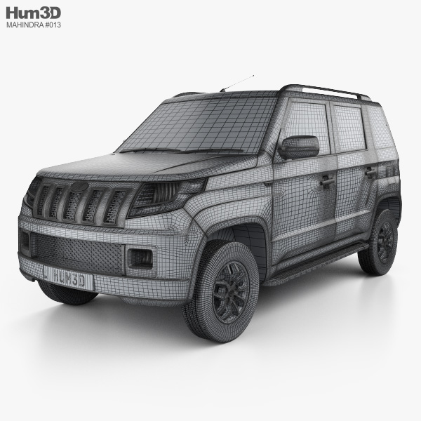Mahindra TUV300 2018 3D model - Download Crossover SUV on 3DModels.org
