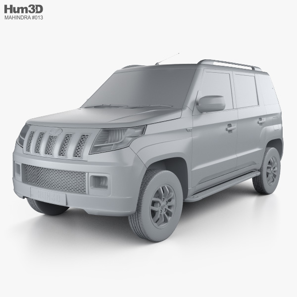 Mahindra TUV300 2018 3D model - Download Crossover SUV on 3DModels.org