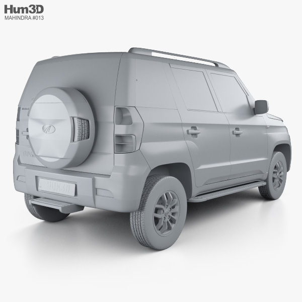 Mahindra TUV300 2018 3D model - Download Crossover SUV on 3DModels.org