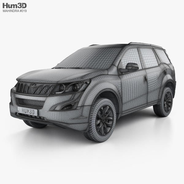 Mahindra XUV 500 with HQ interior 2018 3D model - Download Crossover ...
