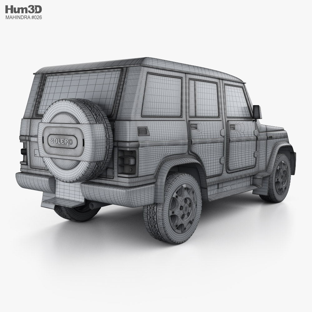 Mahindra Bolero 2023 3D model - Download Crossover SUV on 3DModels.org