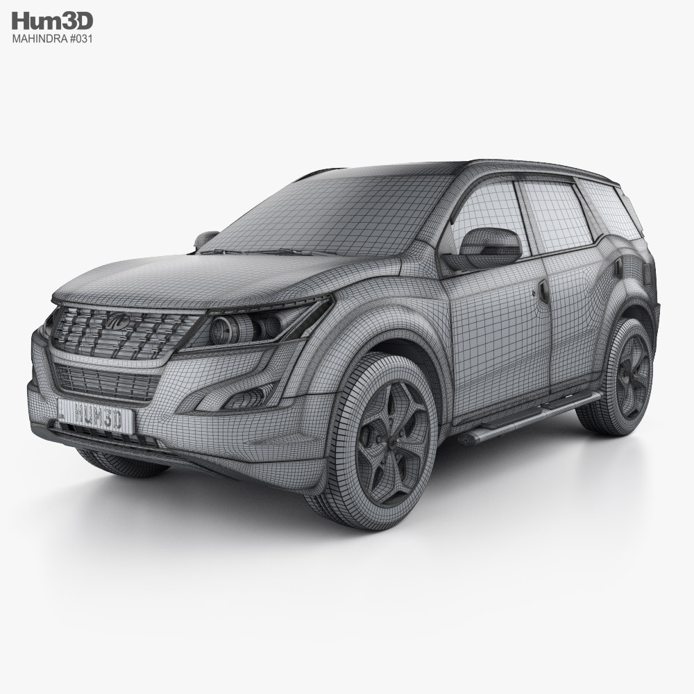 Mahindra XUV500 2022 3D model - Download Crossover SUV on 3DModels.org