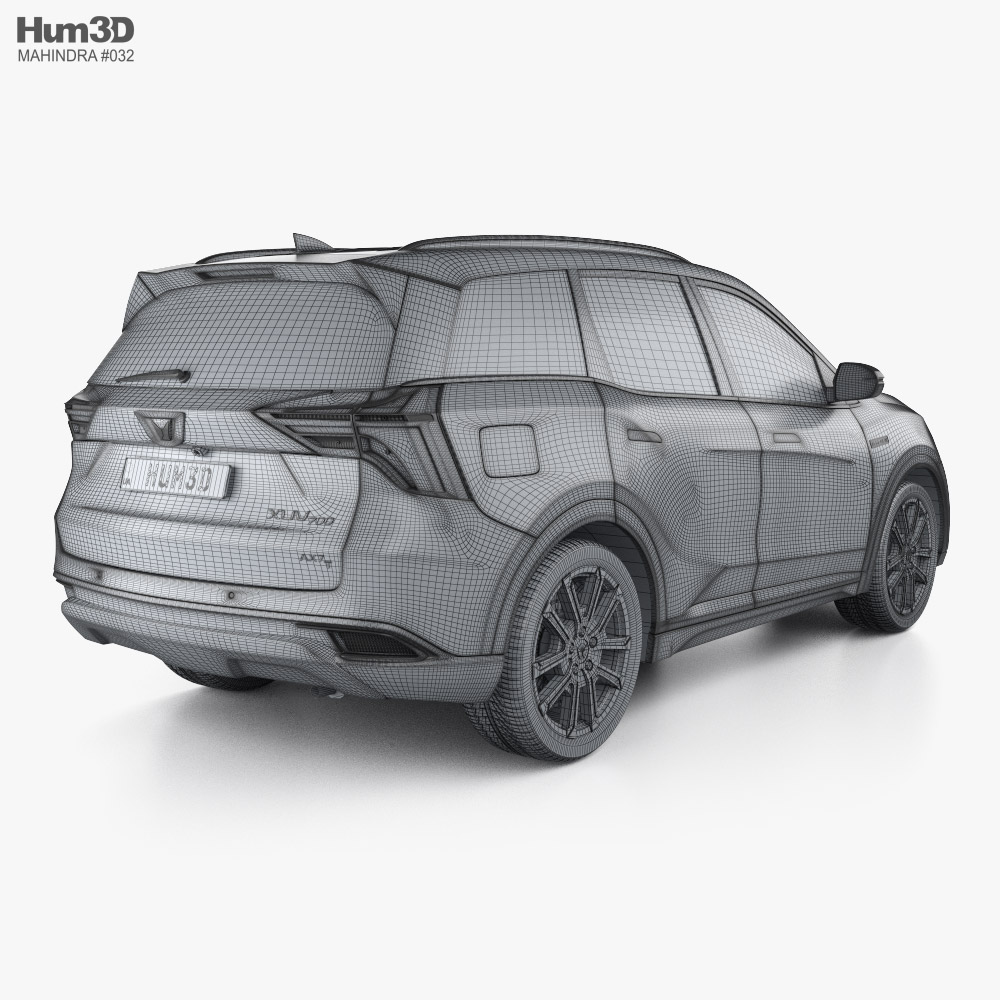 Mahindra XUV700 2024 3D model - Download Crossover SUV on 3DModels.org