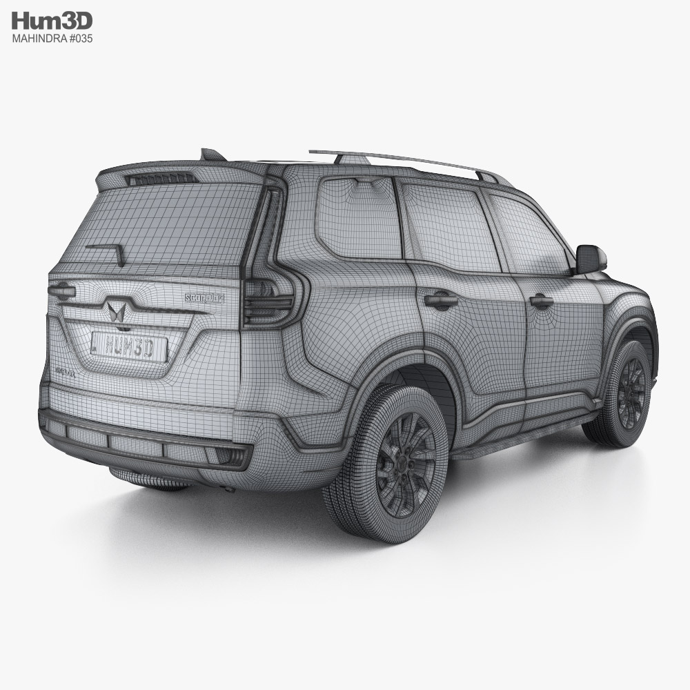 Mahindra Scorpio-N 2025 3D model - Download Crossover SUV on 3DModels.org