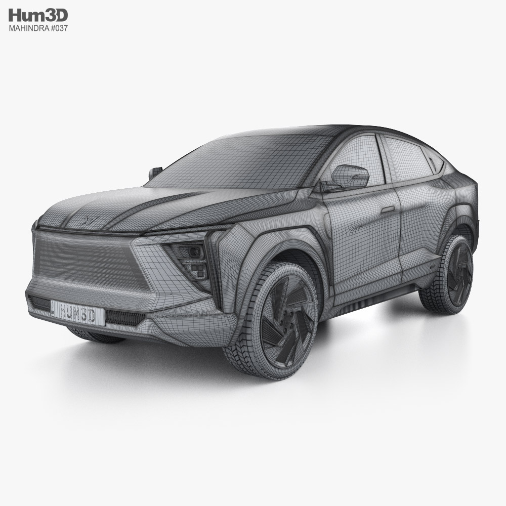Mahindra XUV E9 2025 3D model - Download Crossover SUV on 3DModels.org