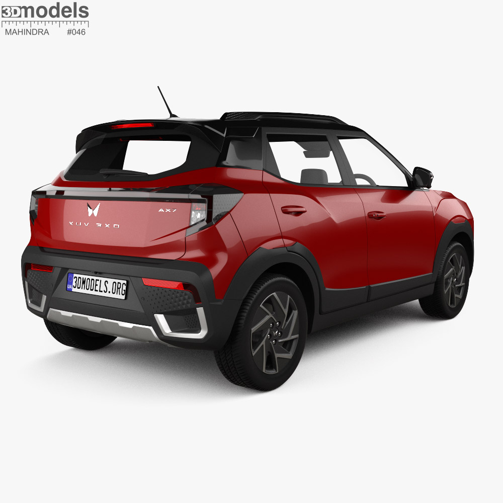 Mahindra XUV 3XO 2025 3D model - Download Crossover SUV on 3DModels.org