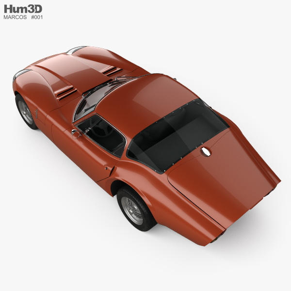 Marcos 1600 GT 1972 3D model - Download Sports car on 3DModels.org