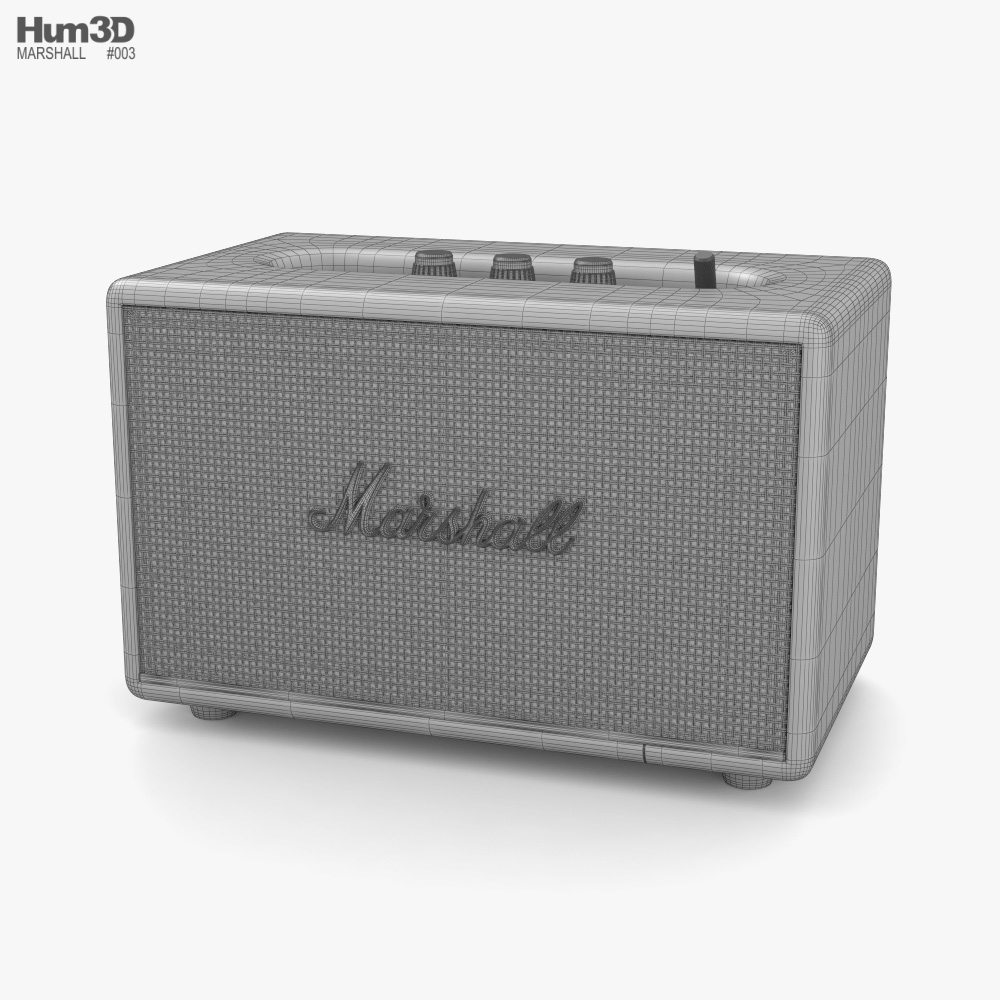 Marshall Acton III 3D model - Download Audio Devices on 3DModels.org