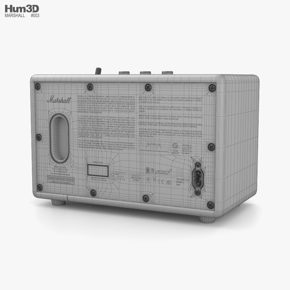 Marshall Acton III 3D model - Download Audio Devices on 3DModels.org