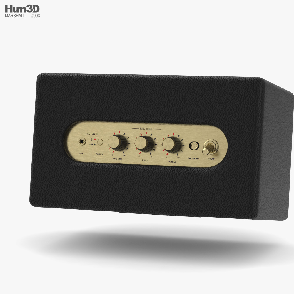 Marshall Acton III 3D model - Download Audio Devices on 3DModels.org