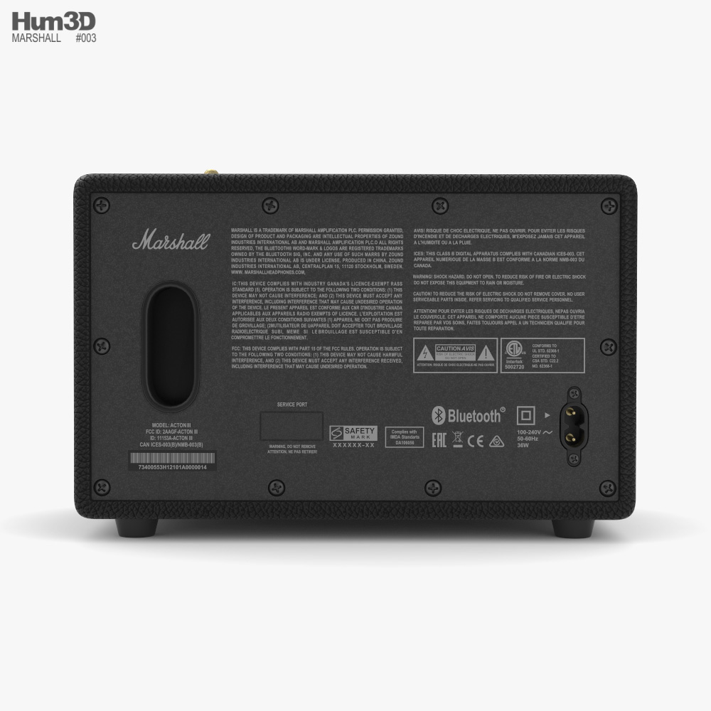 Altavoz Bluetooth Marshall Acton III Modelo 3D - Descargar Dispositivos ...