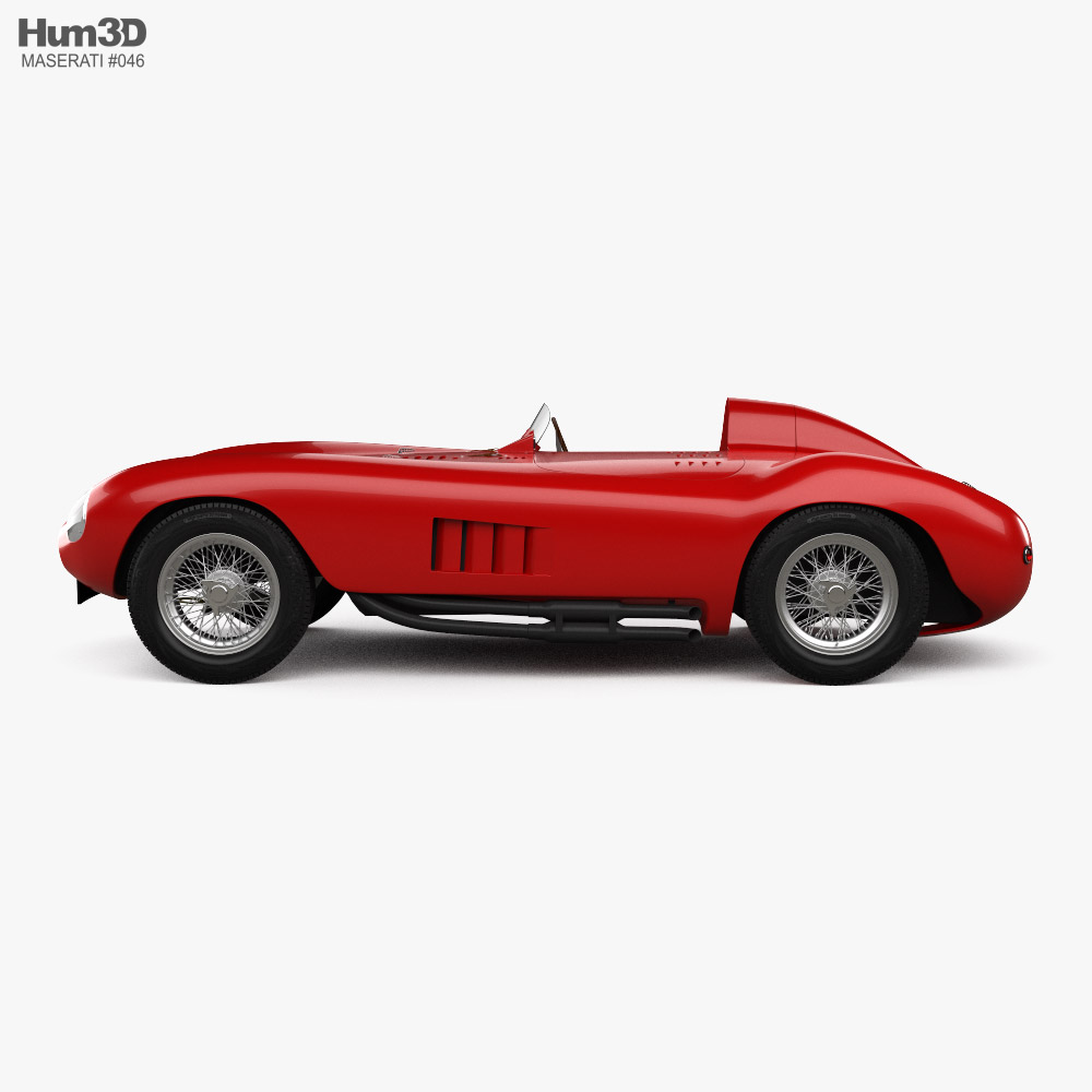 Maserati 300S 1960 3D model - Download Sports car on 3DModels.org