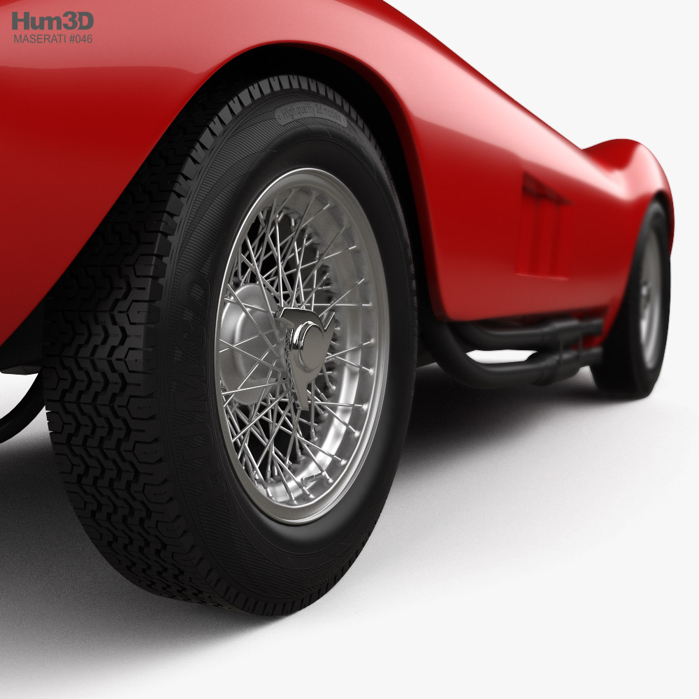 Maserati 300S 1960 3D model - Download Sports car on 3DModels.org