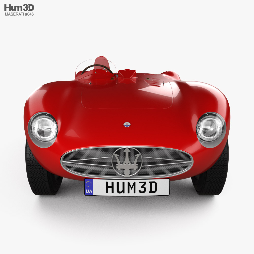 Maserati 300S 1960 3D model - Download Sports car on 3DModels.org