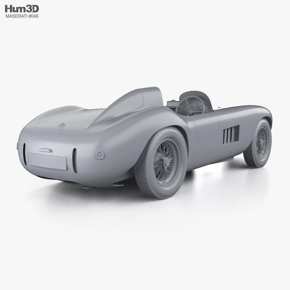 Maserati 300S 1960 3D model - Download Sports car on 3DModels.org