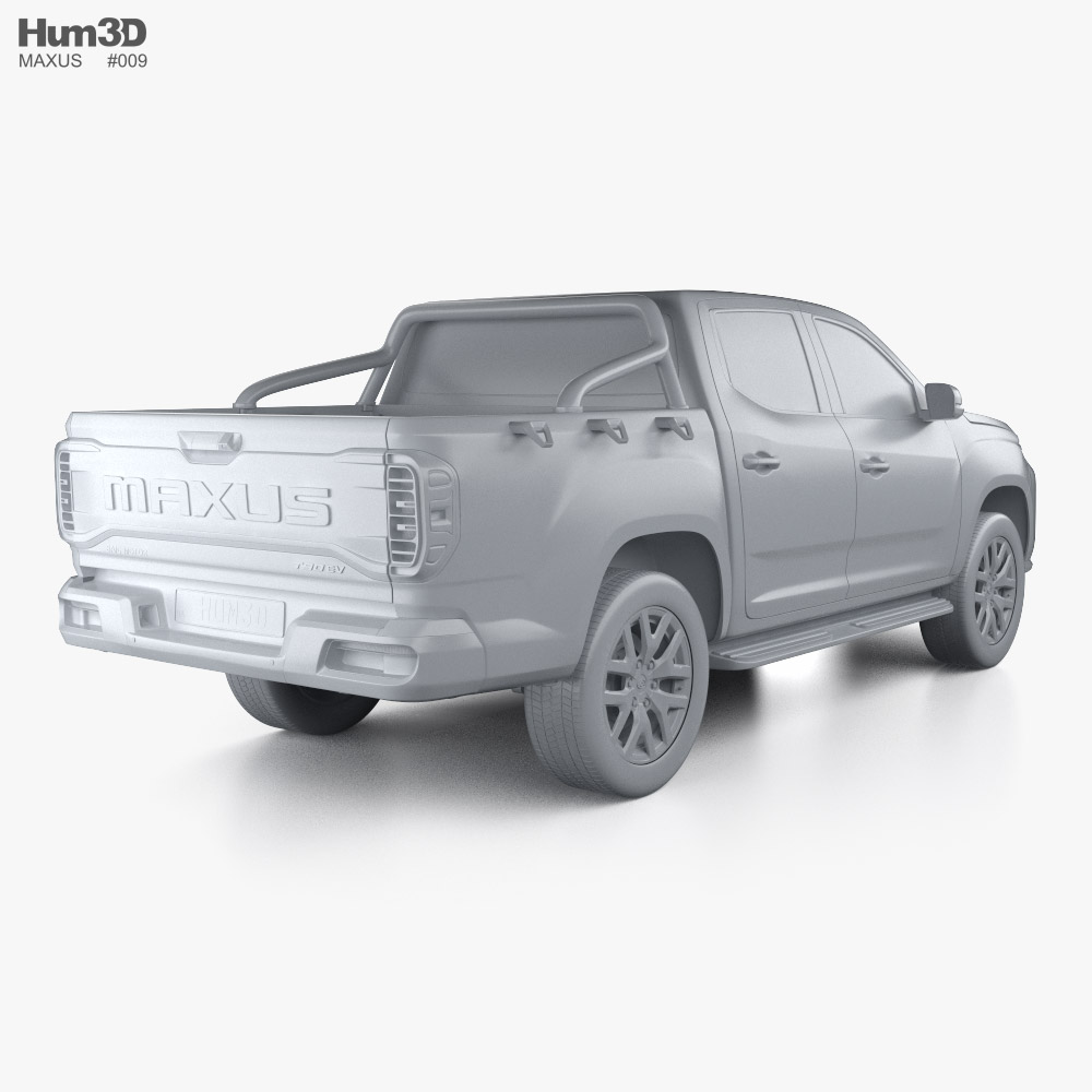 Maxus T90 Cabina Doble EV 2024 Modelo 3D - Descargar Pickup on 3DModels.org