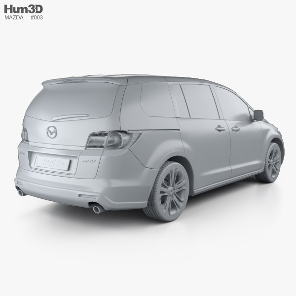 Mazda 8 MPV 2013 3D model - Download Van on 3DModels.org