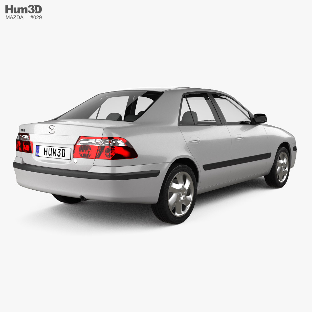 Mazda 626 (GF) sedan 2000 3D model - Download Sedan on 3DModels.org