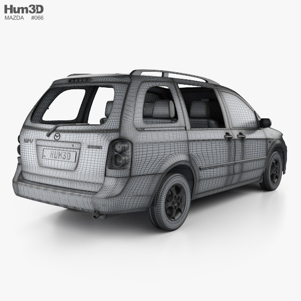 Mazda MPV (LW) 2006 3D model - Download Van on 3DModels.org