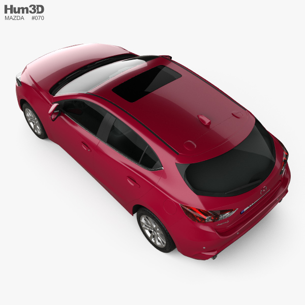 Mazda 3 BM hatchback 2020 3D model - Download Hatchback on 3DModels.org
