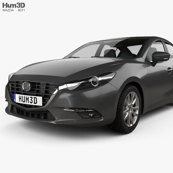 Mazda 3 BM sedan 2020 3D model - Download Sedan on 3DModels.org
