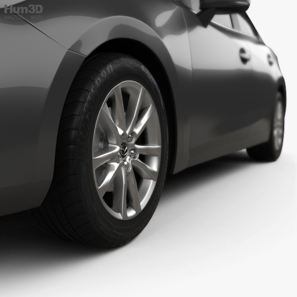Mazda 3 BM sedan 2020 3D model - Download Sedan on 3DModels.org