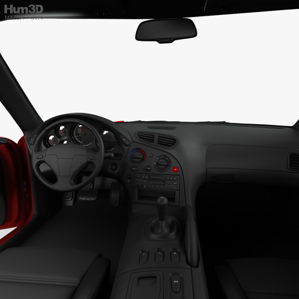Mazda RX-7 1992 HD Interior 360-view Panorama 3D model