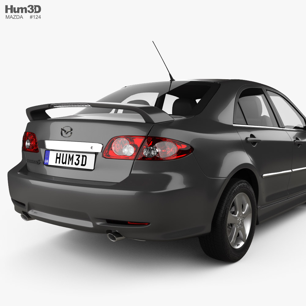Mazda 6 Sport US-spec sedan 2007 3D model - Download Sedan on 3DModels.org