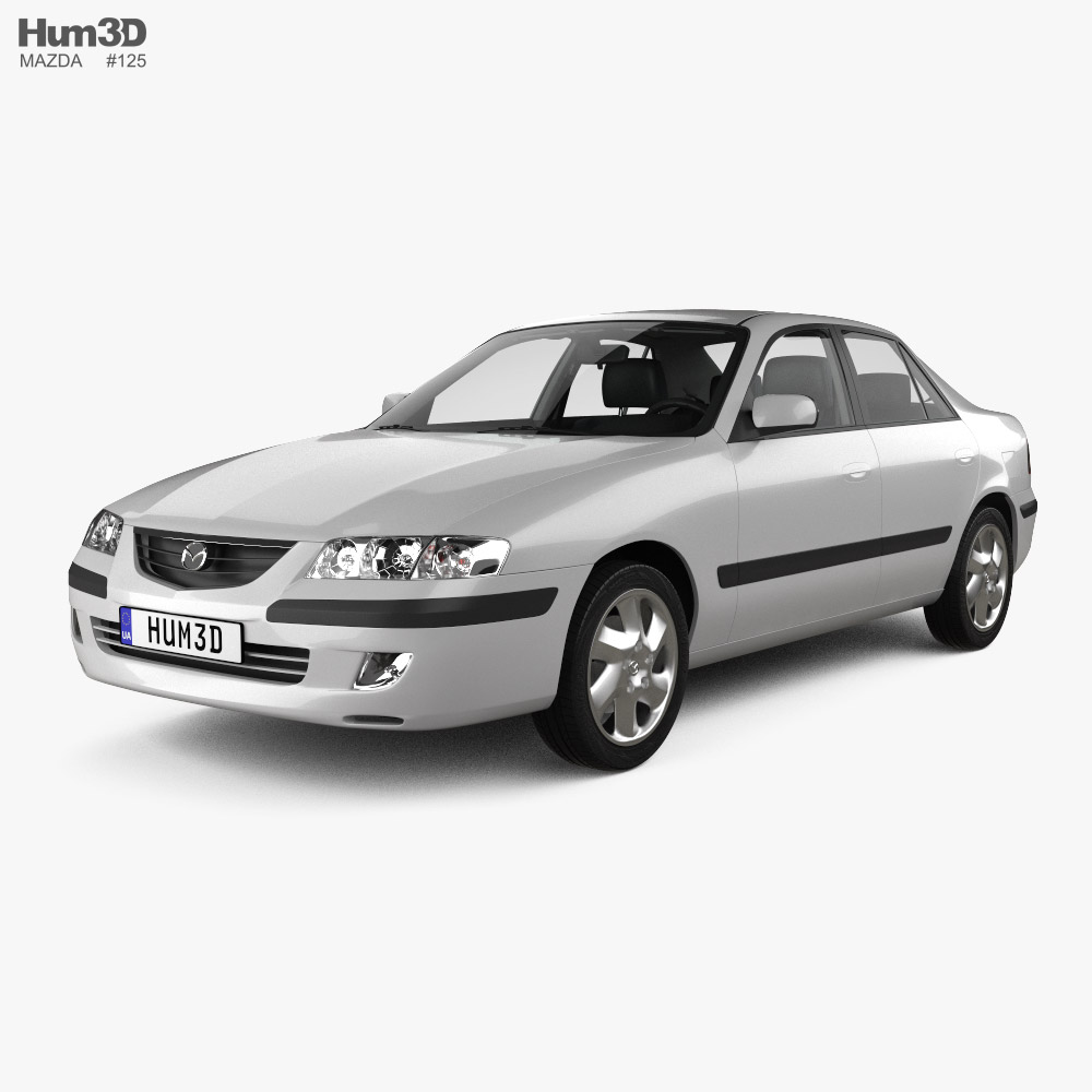 Mazda 626 sedan with HQ interior 2002 3D model - Download Sedan on ...