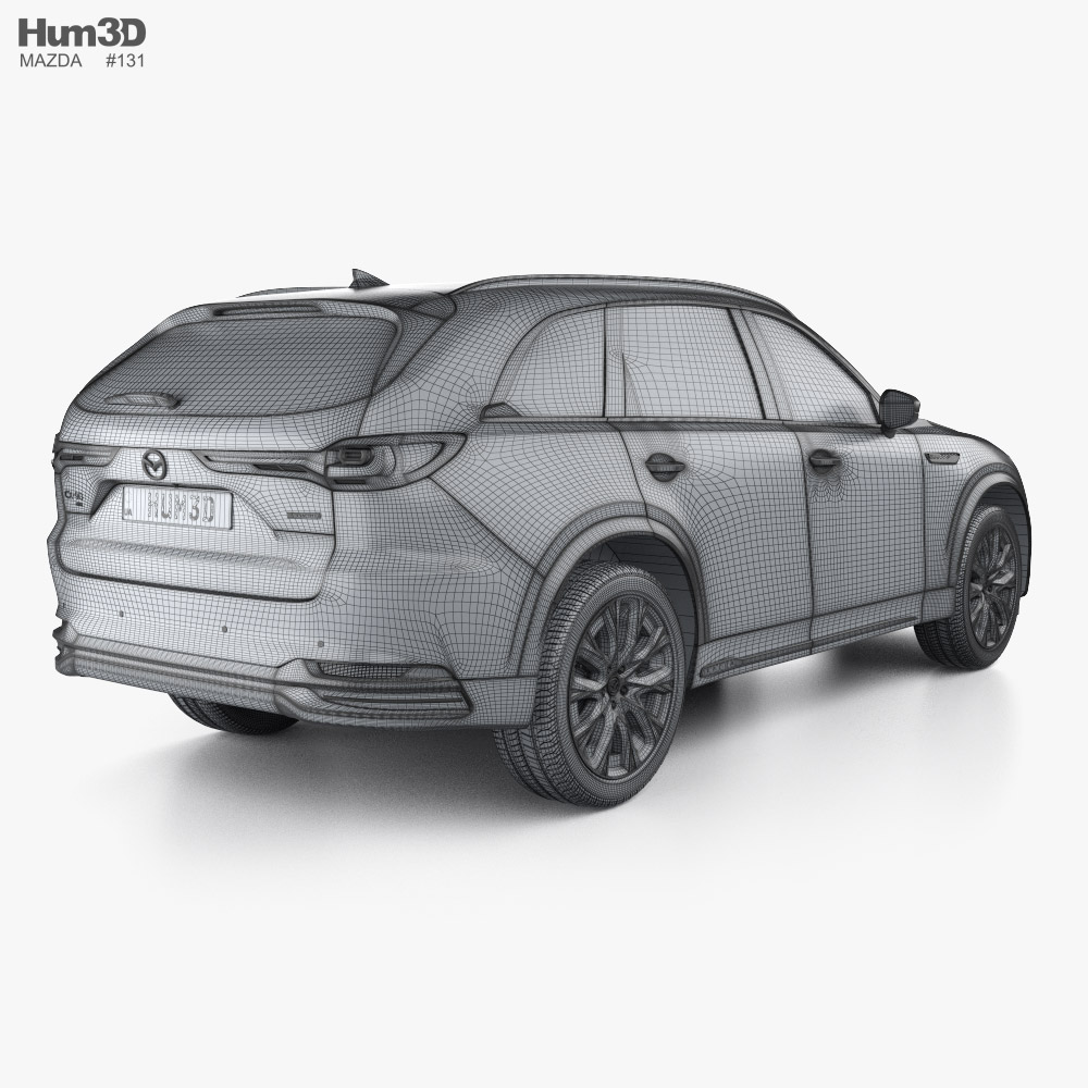 Mazda CX-90 US-spec 2025 3D model - Download Crossover SUV on 3DModels.org