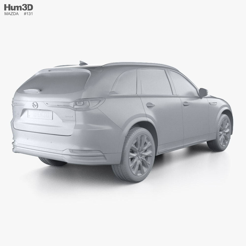 Mazda CX-90 US-spec 2025 3D model - Download Crossover SUV on 3DModels.org