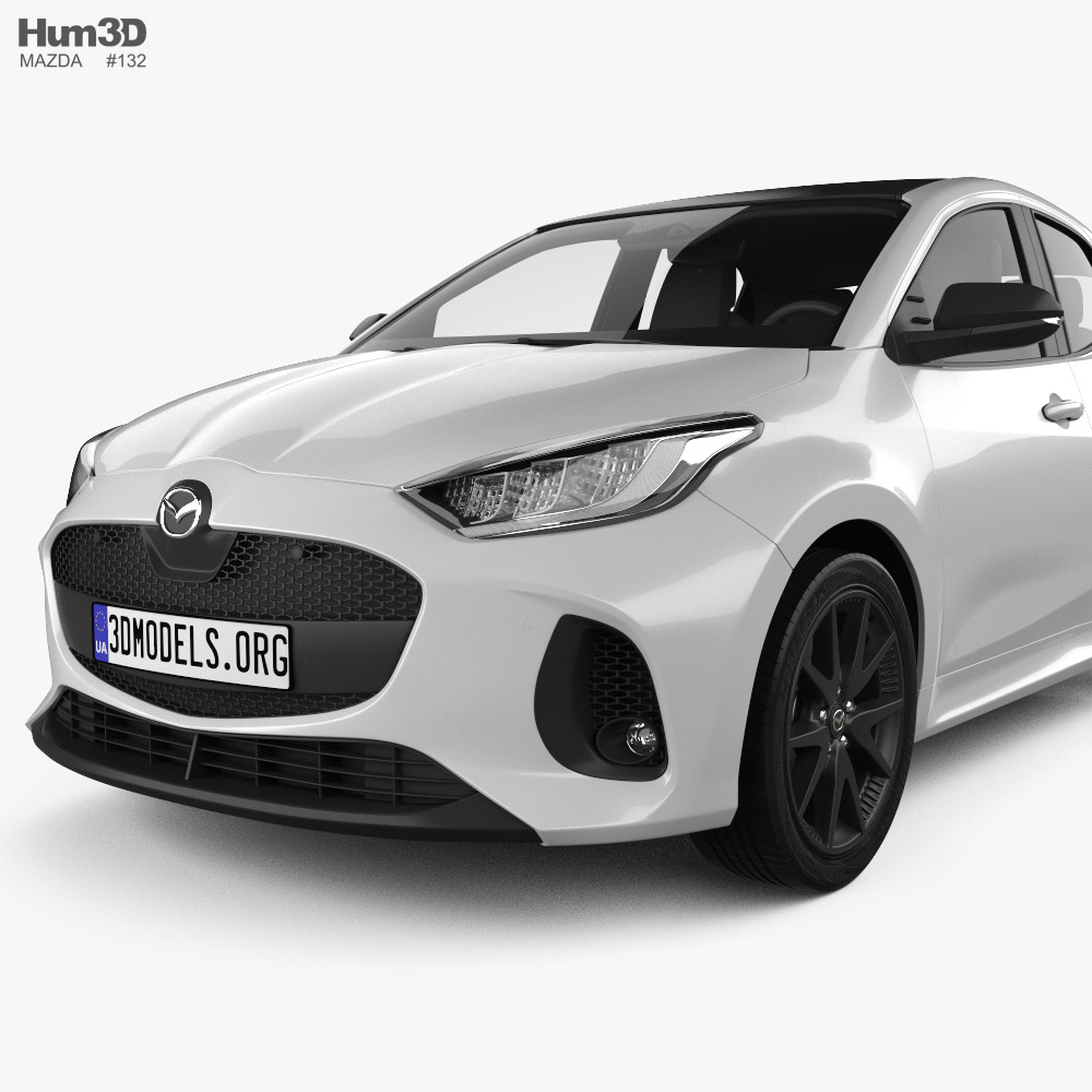 Mazda 2 hybrid 2025 3D model - Download Hatchback on 3DModels.org