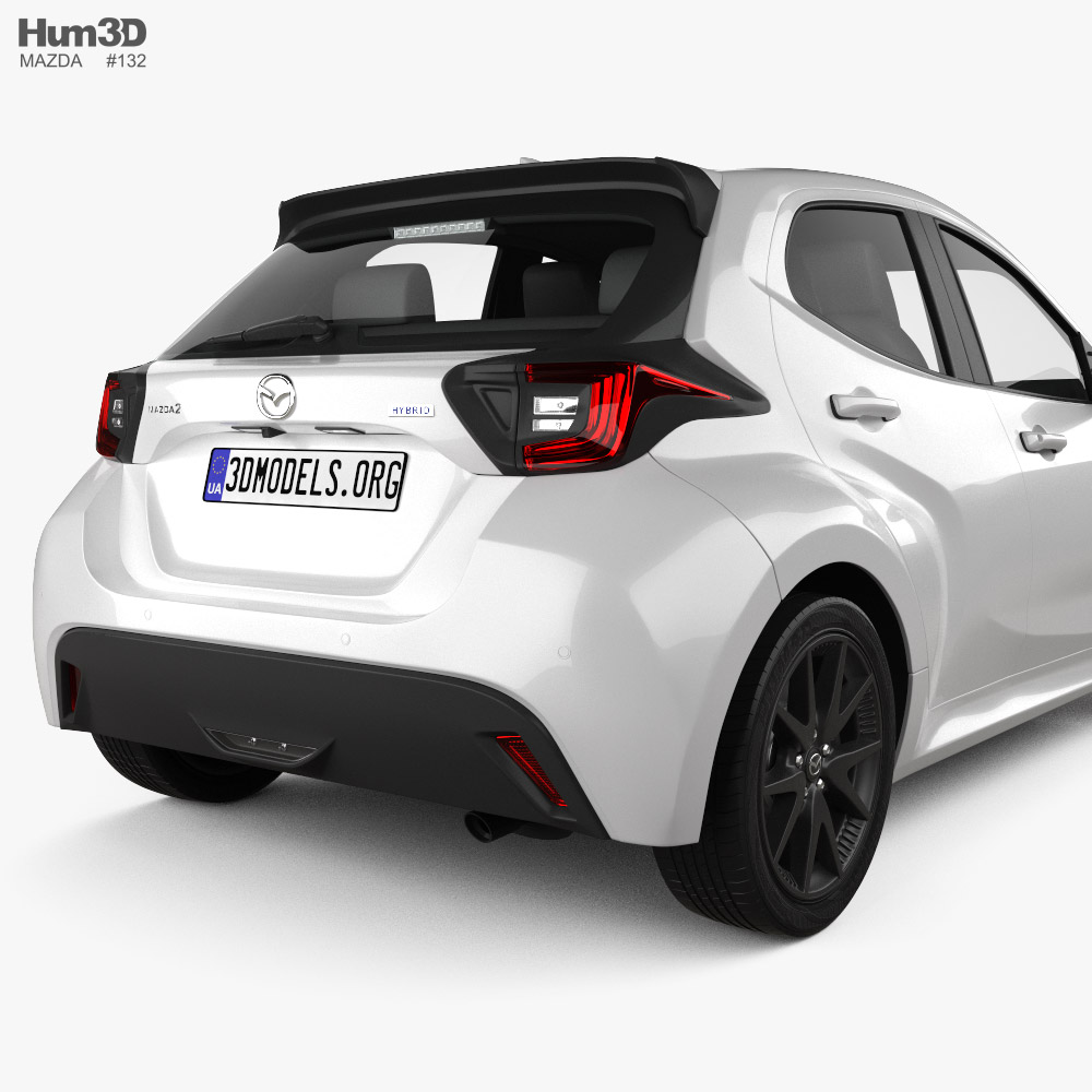 Mazda 2 hybrid 2025 3D model - Download Hatchback on 3DModels.org