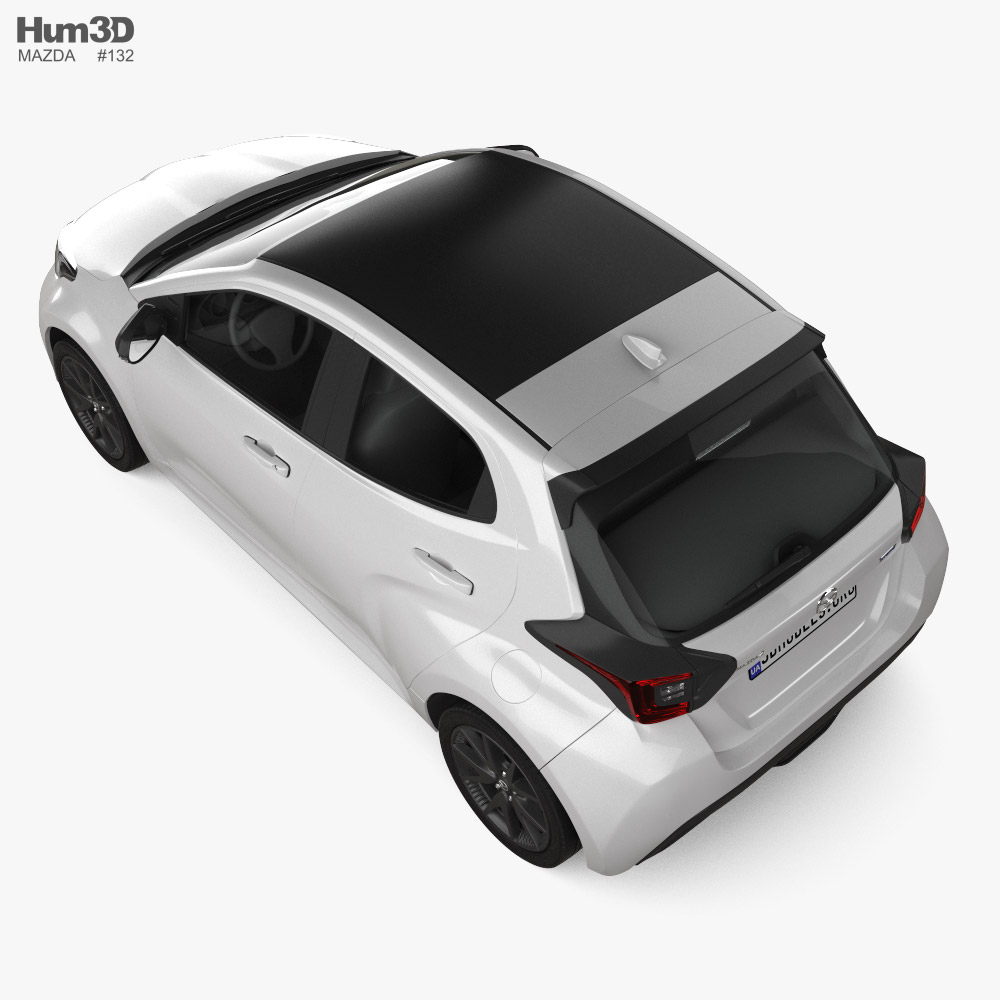 Mazda 2 hybrid 2025 3D model - Download Hatchback on 3DModels.org