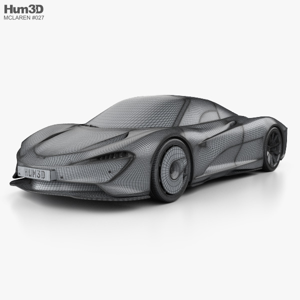 McLaren Speedtail 2021 3D model - Download Sports car on 3DModels.org