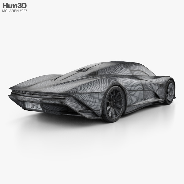 McLaren Speedtail 2021 3D model - Download Sports car on 3DModels.org