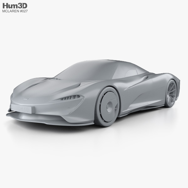 McLaren Speedtail 2021 3D model - Download Sports car on 3DModels.org