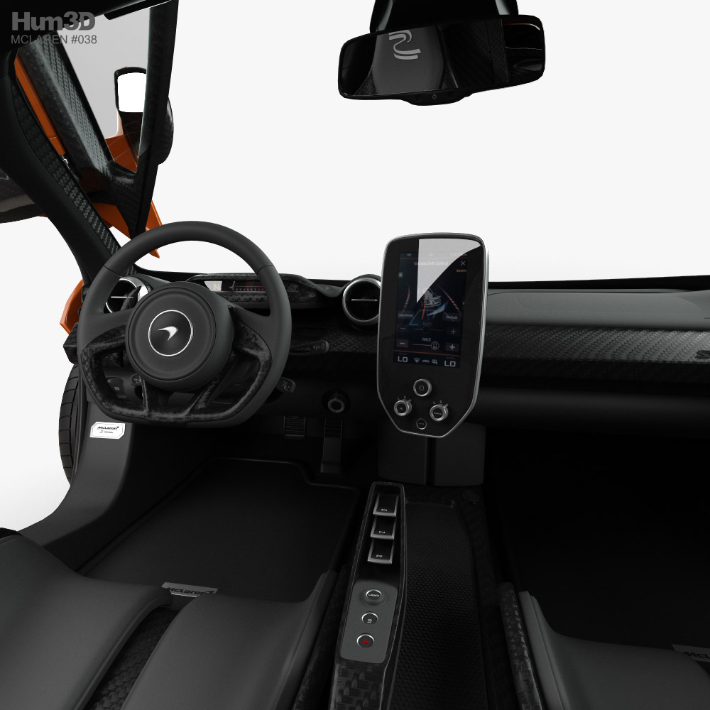 McLaren Senna with HQ interior 2022 3D model - Download Sports car on ...