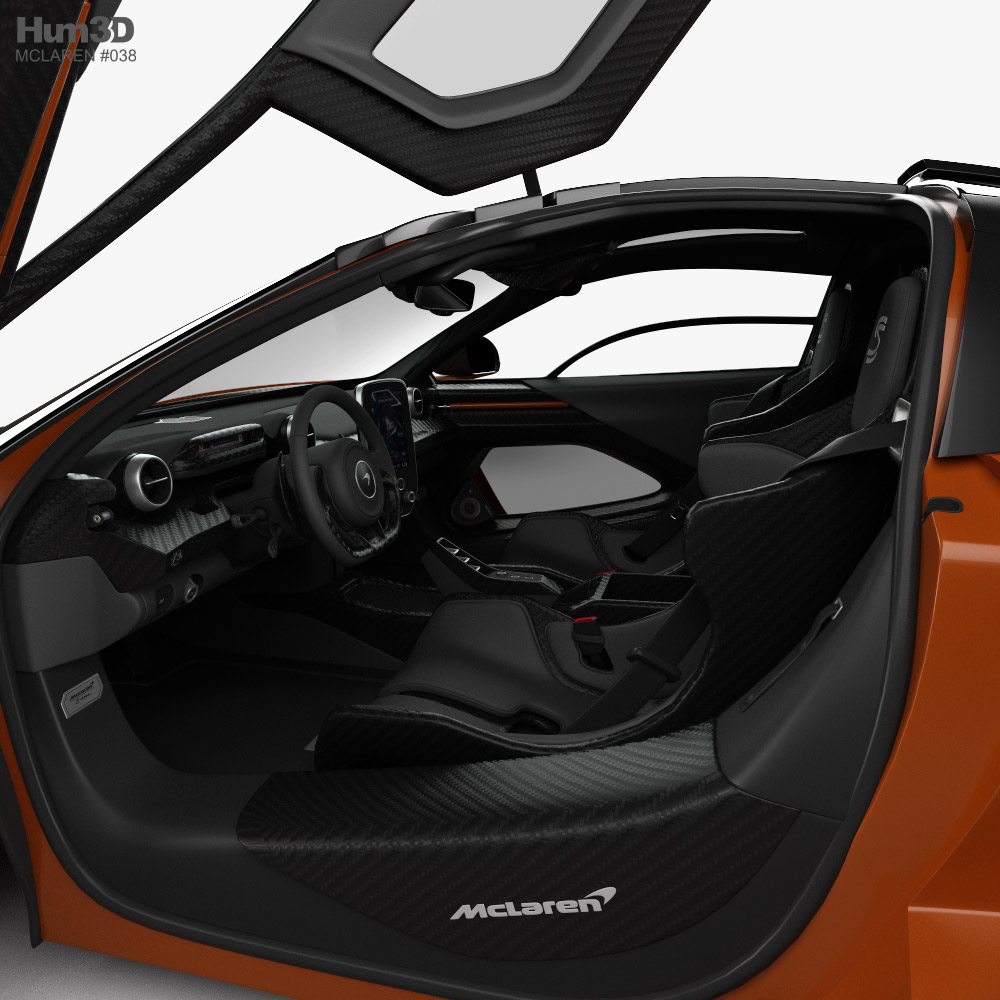 McLaren Senna with HQ interior 2022 3D model - Download Sports car on ...