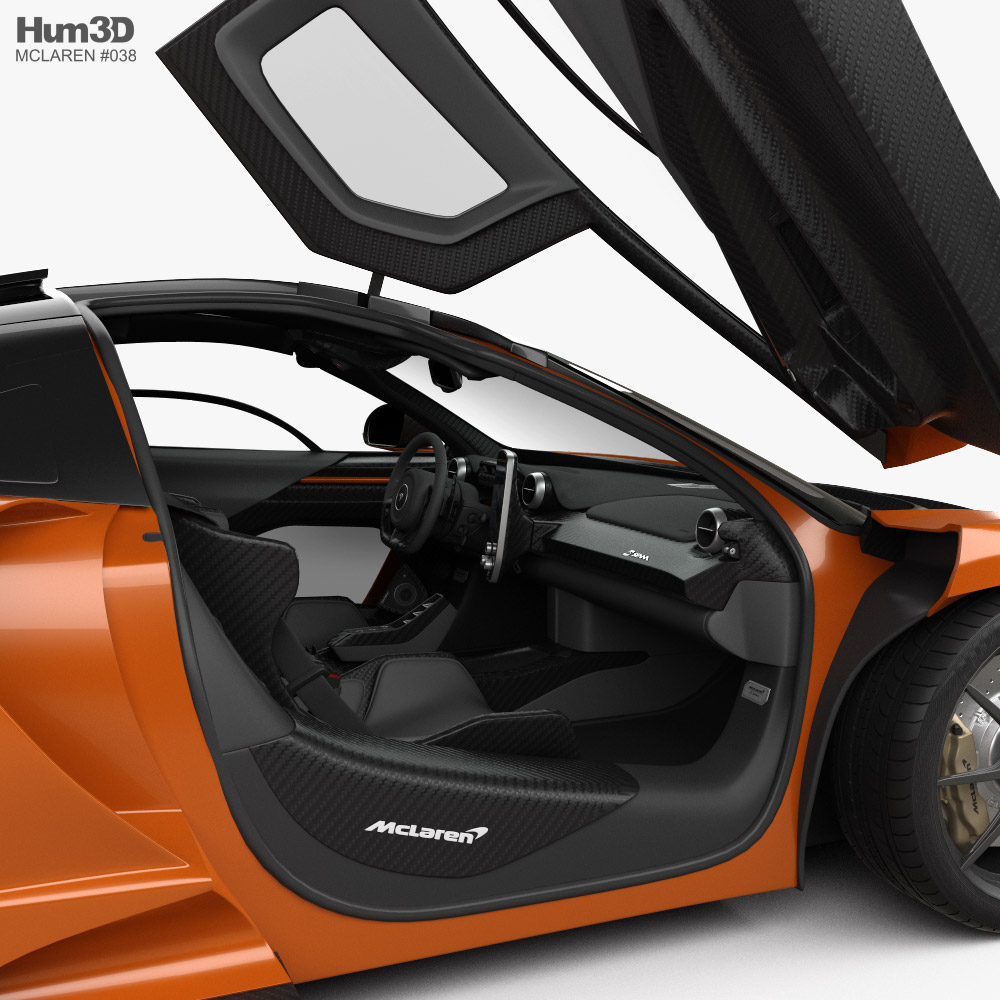 McLaren Senna with HQ interior 2022 3D model - Download Sports car on ...