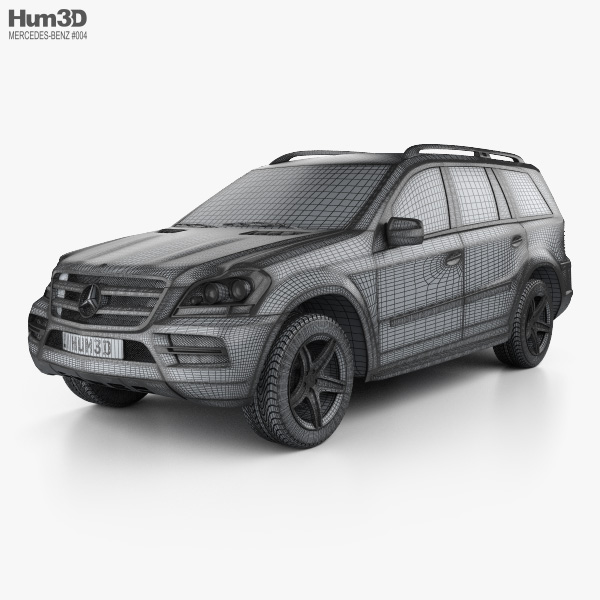Mercedes-Benz GL-Class 2012 3D model - Download Crossover SUV on ...
