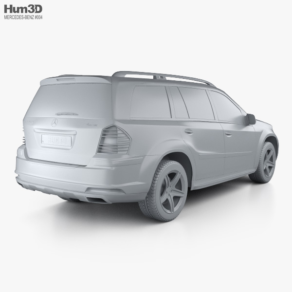 Mercedes-Benz GL-Class 2012 3D model - Download Crossover SUV on ...
