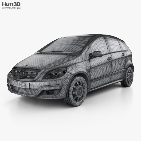 Mercedes-Benz B-class 2013 3D model - Download Hatchback on 3DModels.org