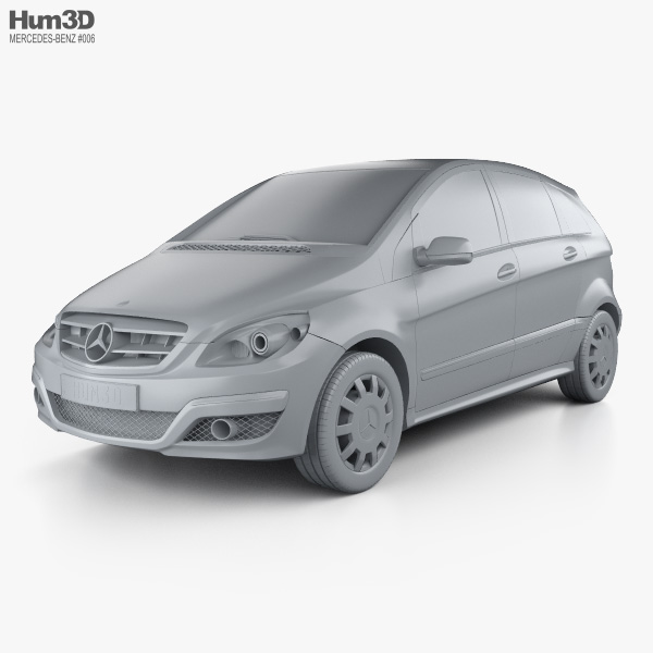 Mercedes-Benz B-class 2013 3D model - Download Hatchback on 3DModels.org